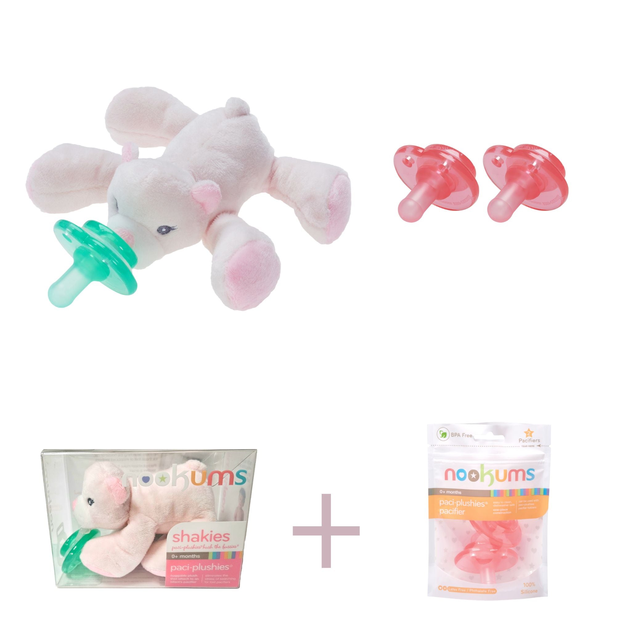 Nookums® Paci-Plushies® Pacifiers and Teethers