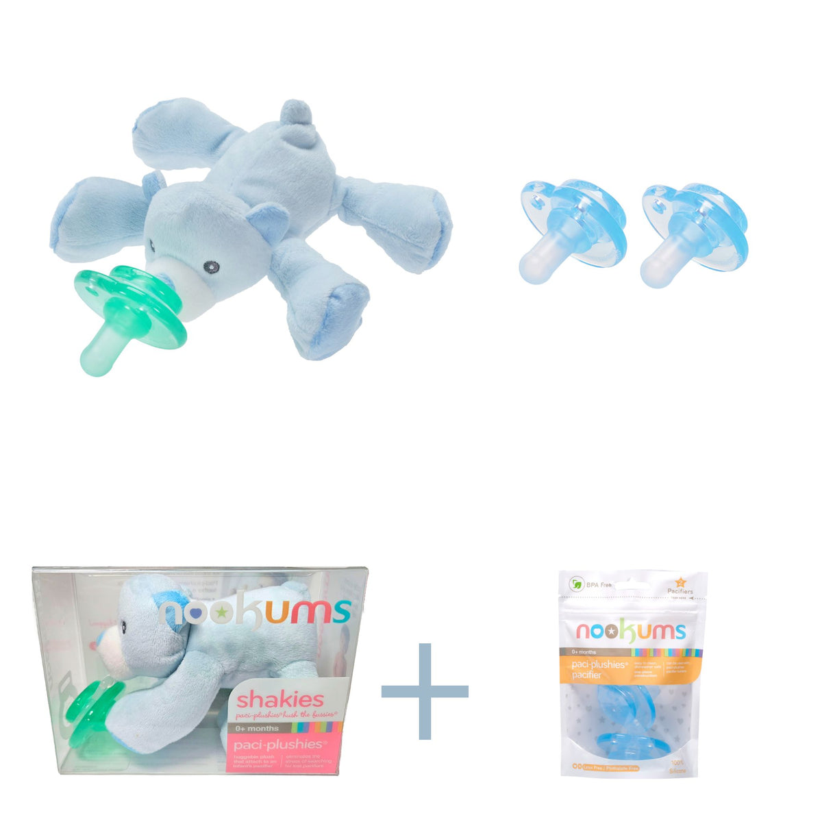 Nookums® Baby Bundle (Boy) | Nookums® Paci-Plushies®