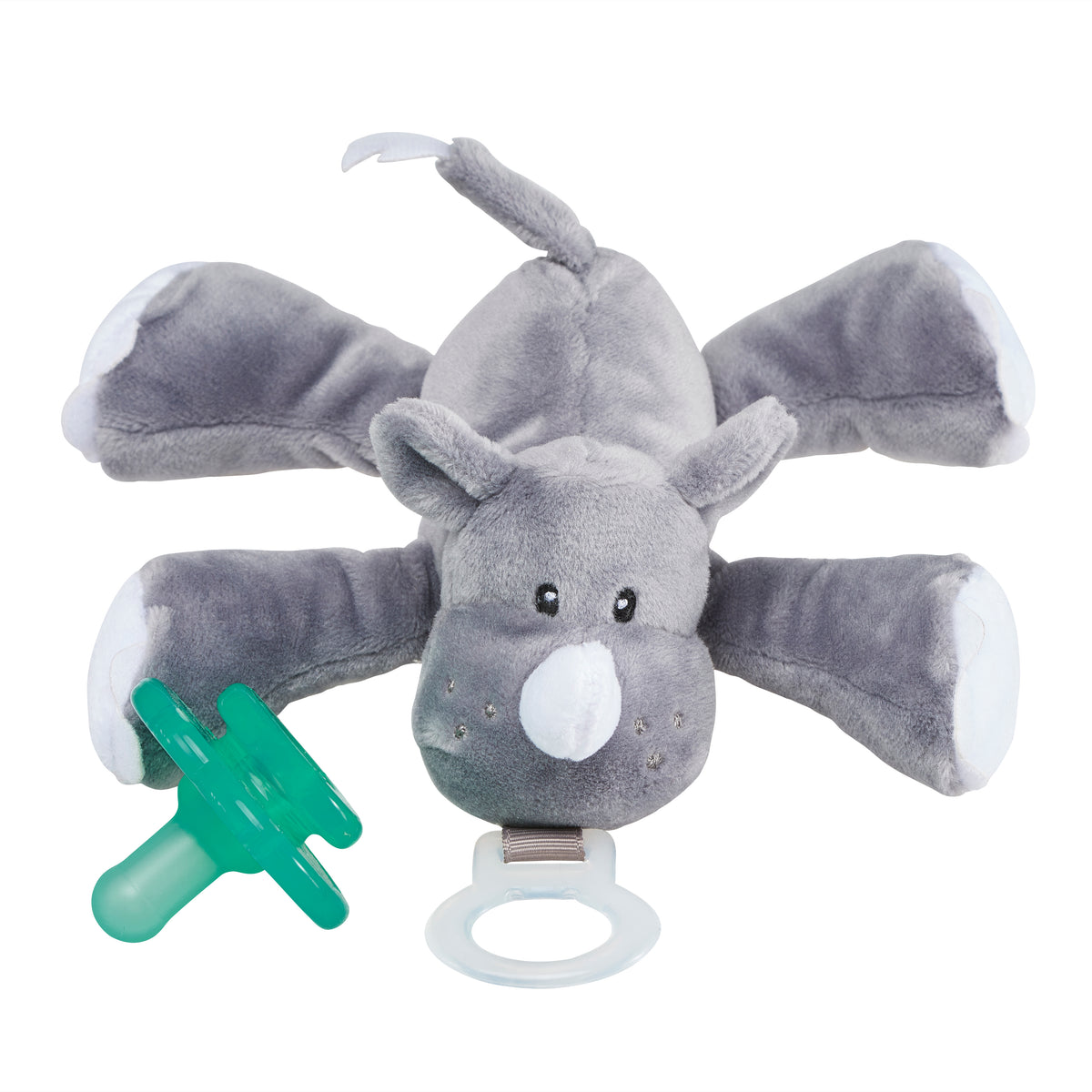 Nookums Paci-Plushies Rhino Pacifier Holder Baby Toy | Nookums® Paci ...